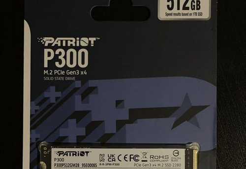 SSD 512 гб Patriot Memory P300 P300P512GM28