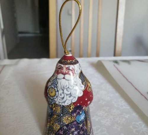 Сувенир-колокольчик "Дед Мороз", керамика