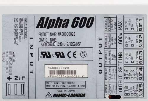 Блок питания Alpha 600