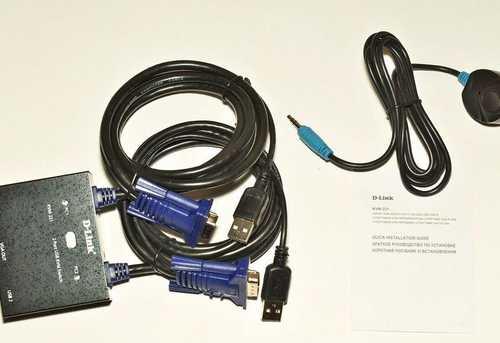 D-Link KVM-221/C1A 2-портовый переключатель