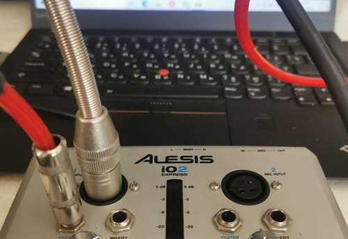 Звуковая карта Alesis io2 с микрофоном Bm-800