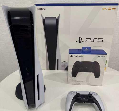 Sony playstation 5 ps5 с дисководом  2 джойстика