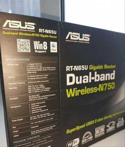 Роутер Asus RT-N65U Gigabit WiFi USB