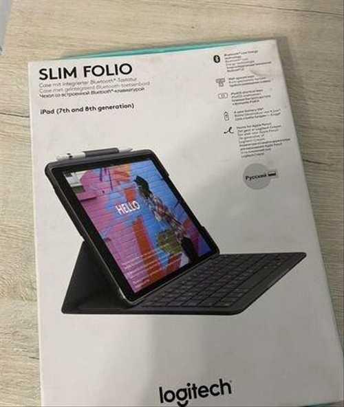 Клавиатура к iPad Logitech Slim Folio