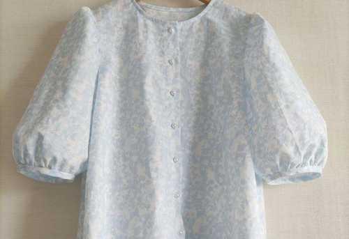 Блуза льняная в стиле Uniqlo Uterque Zara