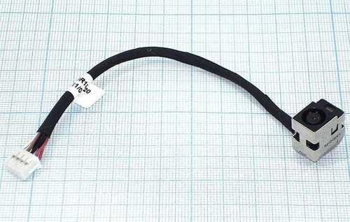 Разъем для ноутбука HP dv6-2000 c кабелем 6-pin