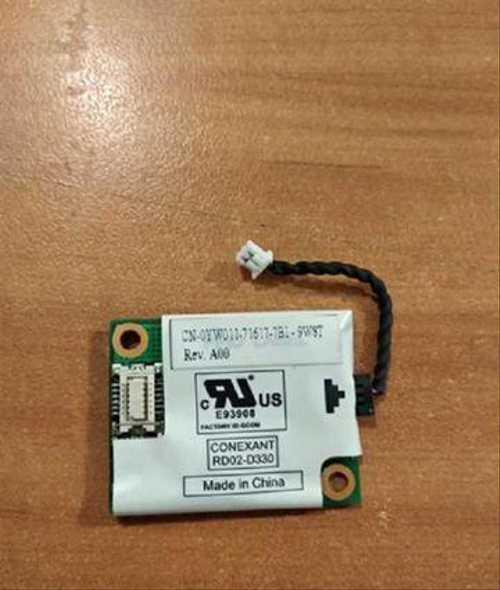 Плата модема со шнуром ноутбука Dell D830, D820