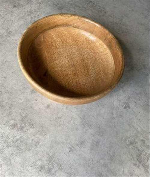 Деревянная тарелка h&m home