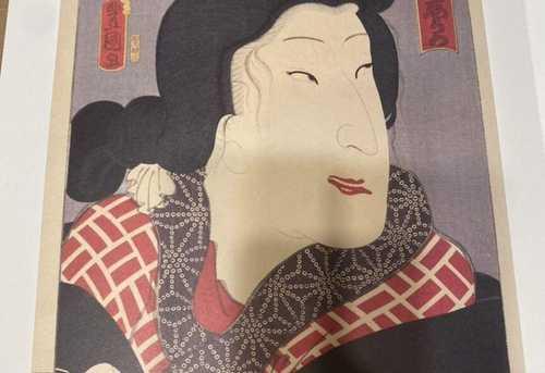 Японская гравюра Утагава