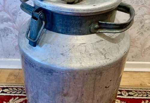 Фляга СССР 40 литров алюминиевая бидон