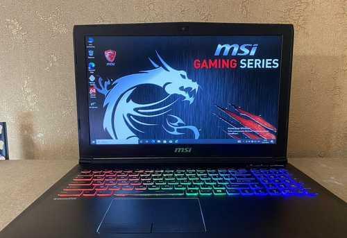 MSI игровой ноутбук i7-8750h 16 RAM