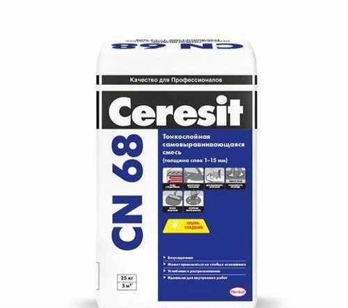 Самовыравнивающаяся смесь Ceresit CN 68 тонкослойн