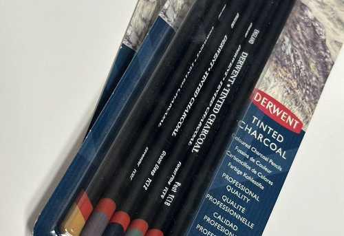 Набор угольных карандашей Derwent Tinted Charcoal