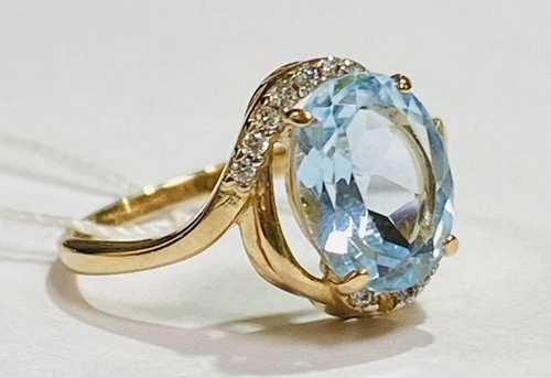 Золотое кольцо с топазом (12000)*