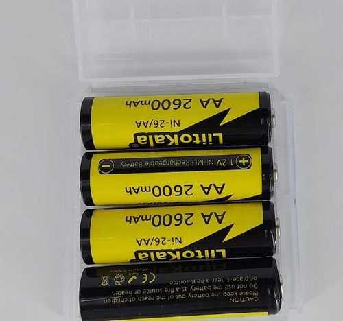 Аккумулятор AA (4 шт) LiitoKala 2600 mAh