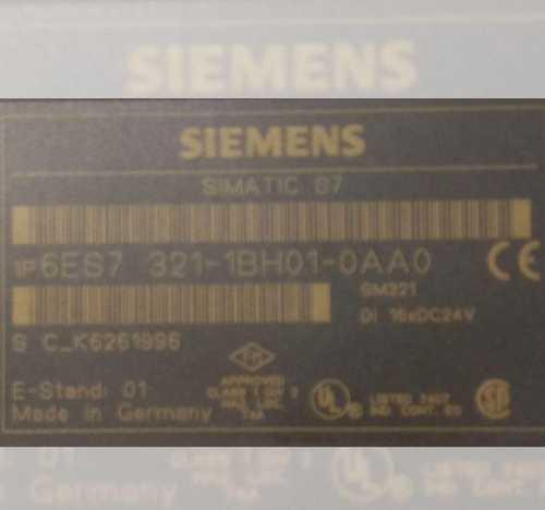 Модули Siemens S7 SM321 16DI