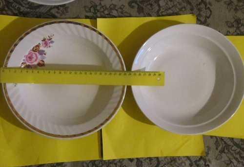 Тарелка широкая суповая СССР Винтаж разных сервизо