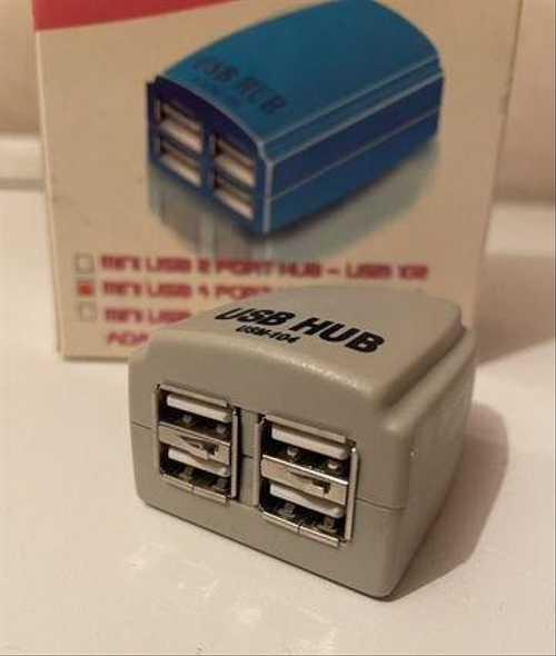 USB HUB 4 порта с блоком питания