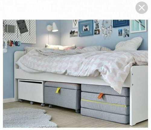 Кровать односпальная каркас слэкт slakt IKEA