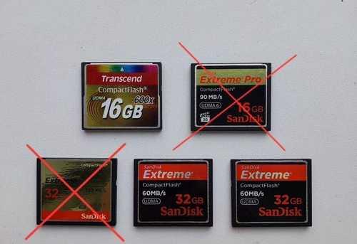 Карта памяти CompactFlash CF Transcent/SanDisk