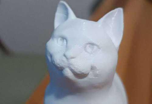Статуэтка кот улыбающийся из пластика
