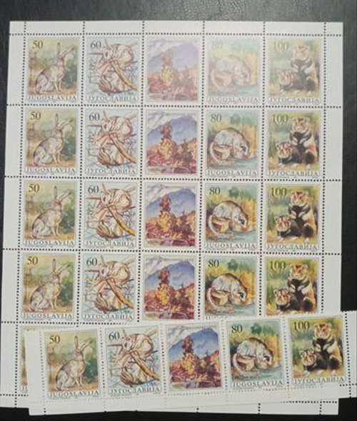 Иностранные почтовые марки. Фауна