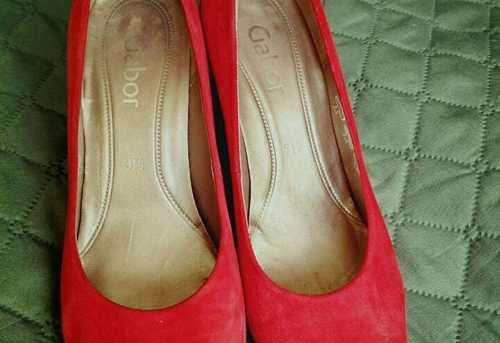 Туфли женские красные р36