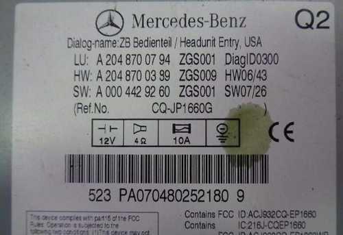Магнитола для mercedes-benz C-Class (W204)