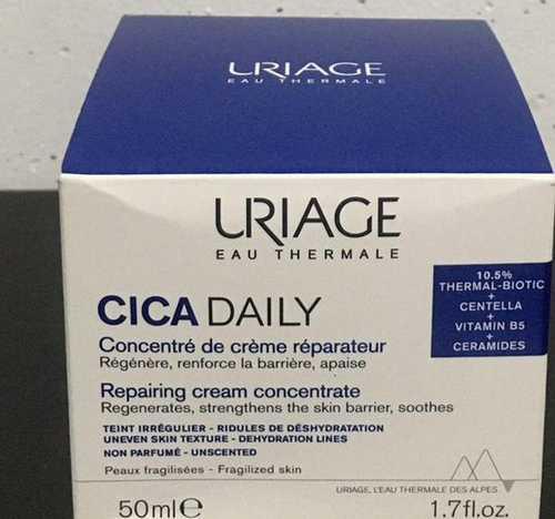 Восстанавливающий крем для лица uriage cica daily