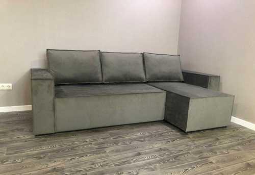 Угловой диван в стиле лофт с независимым блоком