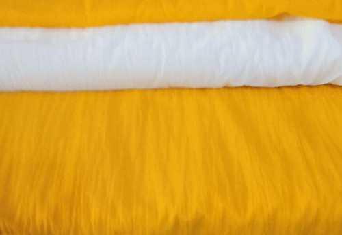 Водоотталкивающая ткань белого и жёлтого цвета