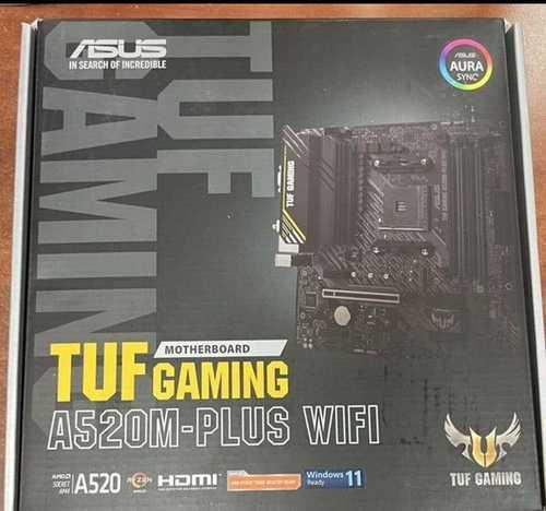 Материнская плата asus tuf gaming A520 plus wifi