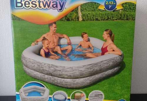 Новый бассейн надувной 213 x 206 x 53 Bestway