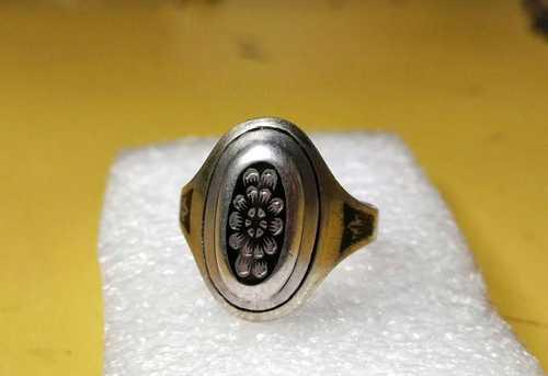 Перстень кольцо, серебро, винтаж СССР