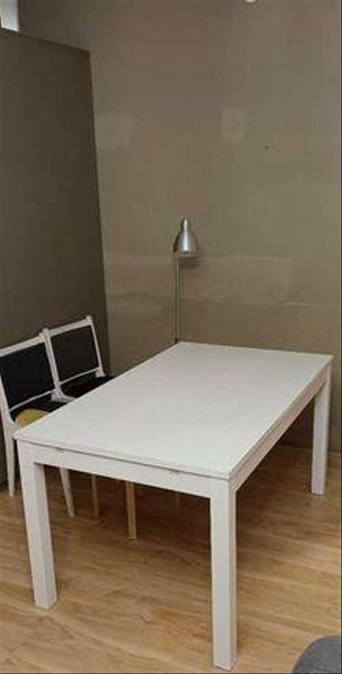 Стол обеденный раздвижной IKEA Бьюрста