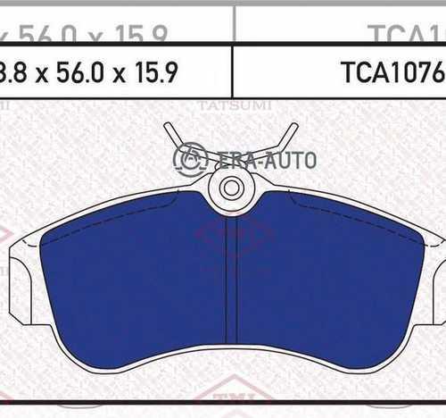 Tatsumi TCA1076 Колодки тормозные дисковые передние