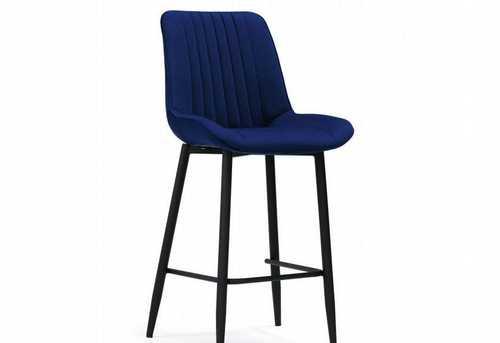 Полубарный стул Седа синий / черные ножки
