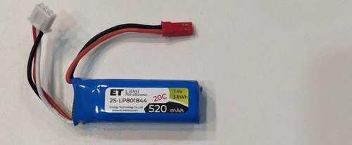 Аккумулятор ET 2S-LP601844-20CJ (7.4В, 450мАч )