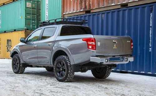Задний бампер Rival на Mitsubishi L200 2015-2018