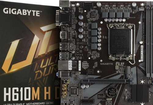 Материнская плата gigabyte H610M H V2 DDR4 (новая)