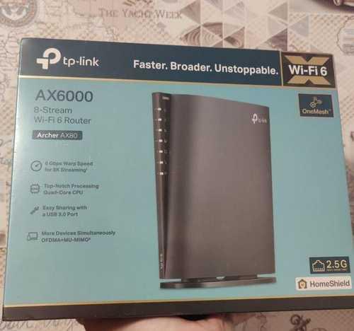 Wi-Fi роутер TP-Link Archer AX80 EU В наличии