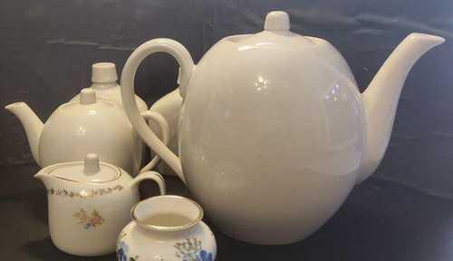 Набор посуды: заварочные чайники (5,5 л), штоф