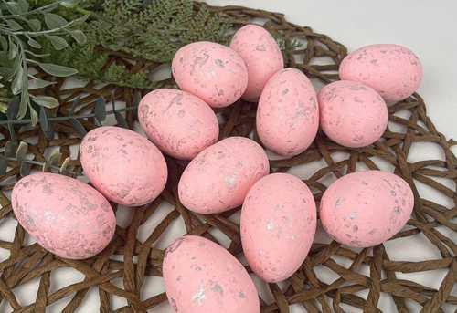 Пасхальный декор "Яйца розовые пятнистые", 4*6 см