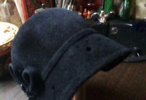 Шляпа женская черная размер 57-58