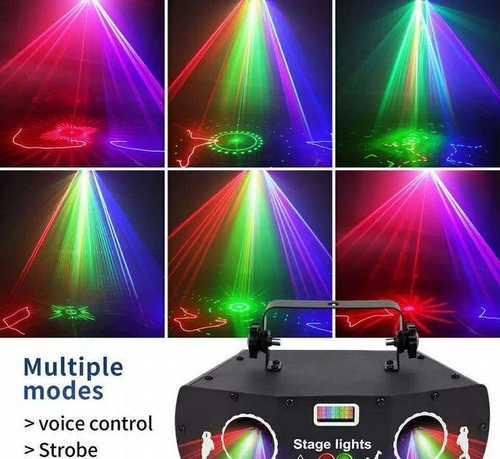Лазерный проектор wuzstar 3NI1, RGB, DMX512
