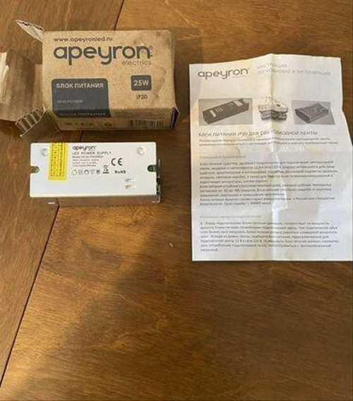 Блок питания apeyron IP20 для светодиодной ленты