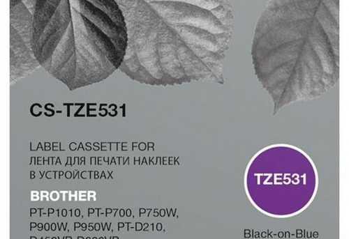 Картридж ленточный Cactus CS-TZE531 TZe-531 черный