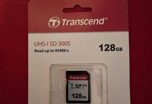 Карта памяти SD 128GB Transcend 300S sdxc UHS-I U3