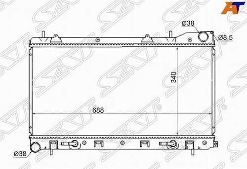 Радиатор охлаждения охлаждения Субару Импреза 97-0