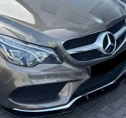 Сплиттер Mercedes C207 2D AMG черный